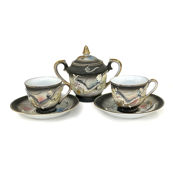 Betson China | Dining | Vintage 94s Betson Handpainted Moriage Dragon ...